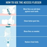 REACH Ultraclean Access Flosser Starter Kit with 8 Refill Heads ...