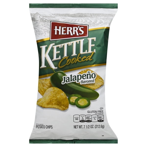 Hers Kettle Cooked Jalapeno Flavored Potato Chips 8 Oz