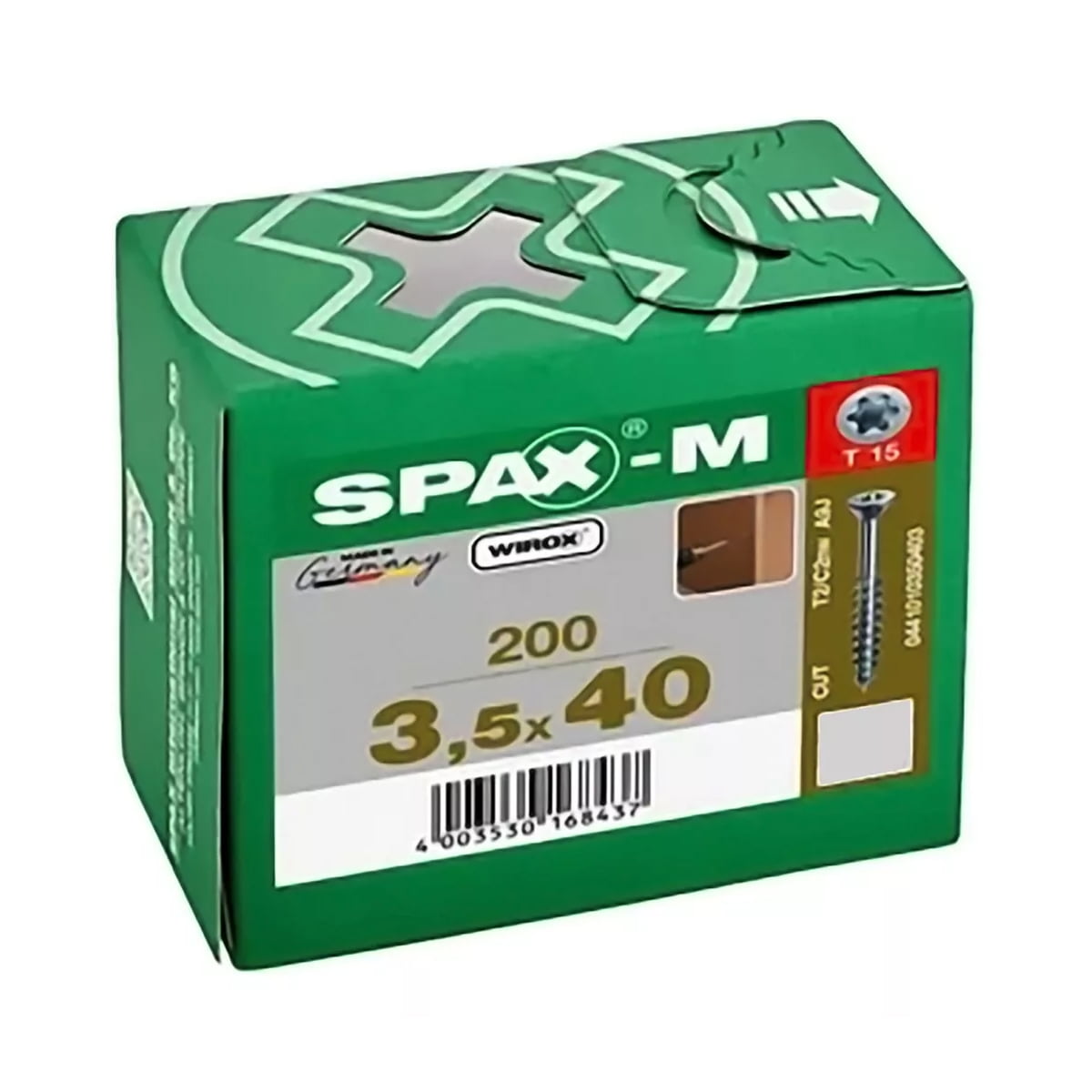 Tornillos Spax-m 3.5 X 40 Caja de 200 Tornillos Para Mdf | Bodega ...