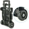 Compact Folding Hand Truck, 4-Wheel Utility Cart, Lightweight Backpack ...