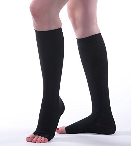 Allegro 30-40 mmHg Surgical 300/301 Knee Highs Open Toe Compression ...