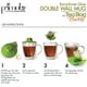 Primula 16 oz. Temperature Safe Glass Double Wall Mug with Tea Bag ...