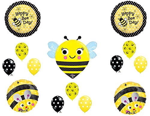 NEW BUMBLEBEE Happy Bee-Day BIRTHDAY PARTY Balloons Decorations ...