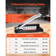 Standard Bench Hose Ferrule Crimper with 5 Die Holes, 0.44"-0.63" Crimp ...