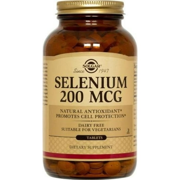 Solgar Selenium 200 mcg - 100 Tablets - Walmart.com - Walmart.com