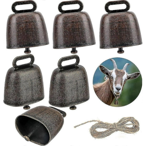 6 Piece Cow Bell, Sheep Cow Bells Pasture Bells, Copper Bells Cattle ...