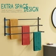 Bath Towel Bars Matte Black Bathroom 3-Tiers Ladder 32'' Towel Rails ...