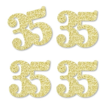 Big Dot of Happiness Gold Glitter 13 - No-Mess Real Gold Glitter Cut ...