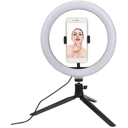 Dyfrio LED Ring Fill Light, 10 Inch USB Ring Fill Light Kit with Hose ...