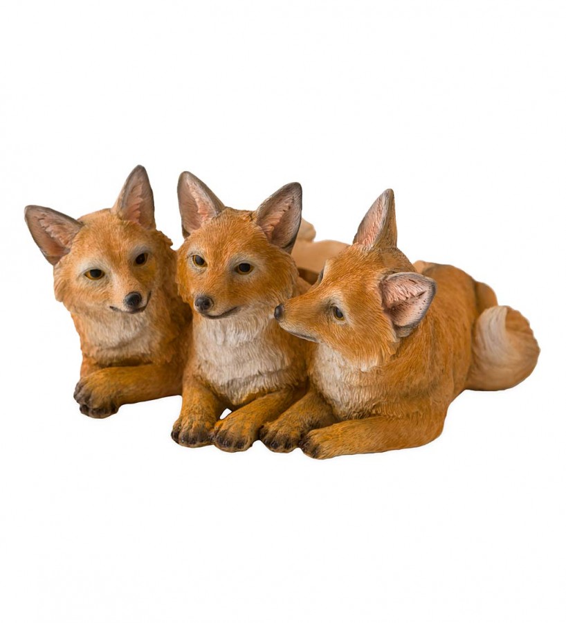Plow & Hearth Fox Kit Triplets Planter - Walmart.com
