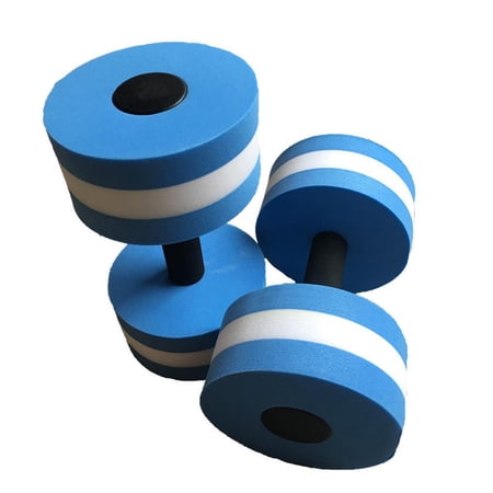 Unatoiry 1 Pair EVA Water Dumbbell Aquatic Elastic Barbell Swimming ...
