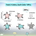 20Pcs 2 Colors Tibetan Style Alloy Pendants with Imitation Acrylic ...
