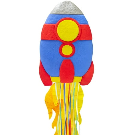 Rocket Pinata with Pull Strings - Fun Birthday Game for Boys & Girls ...