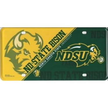 North Dakota State Bison Chrome License Plate Frame - Walmart.com