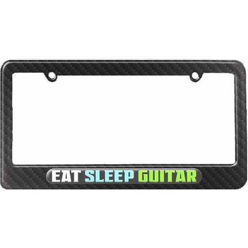 Eat Sleep Guitar, Music License Plate Tag Frame, Multiple Colors ...