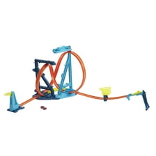 Hot Wheels Curve Race Track Set, 1:64 Scale Toy Car, Criss-Cross Crash ...