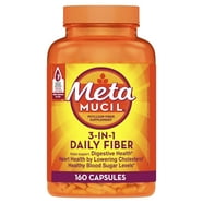 Metamucil Fiber Supplement, Unflavored Clear Mixing Powder, No Grit, No ...