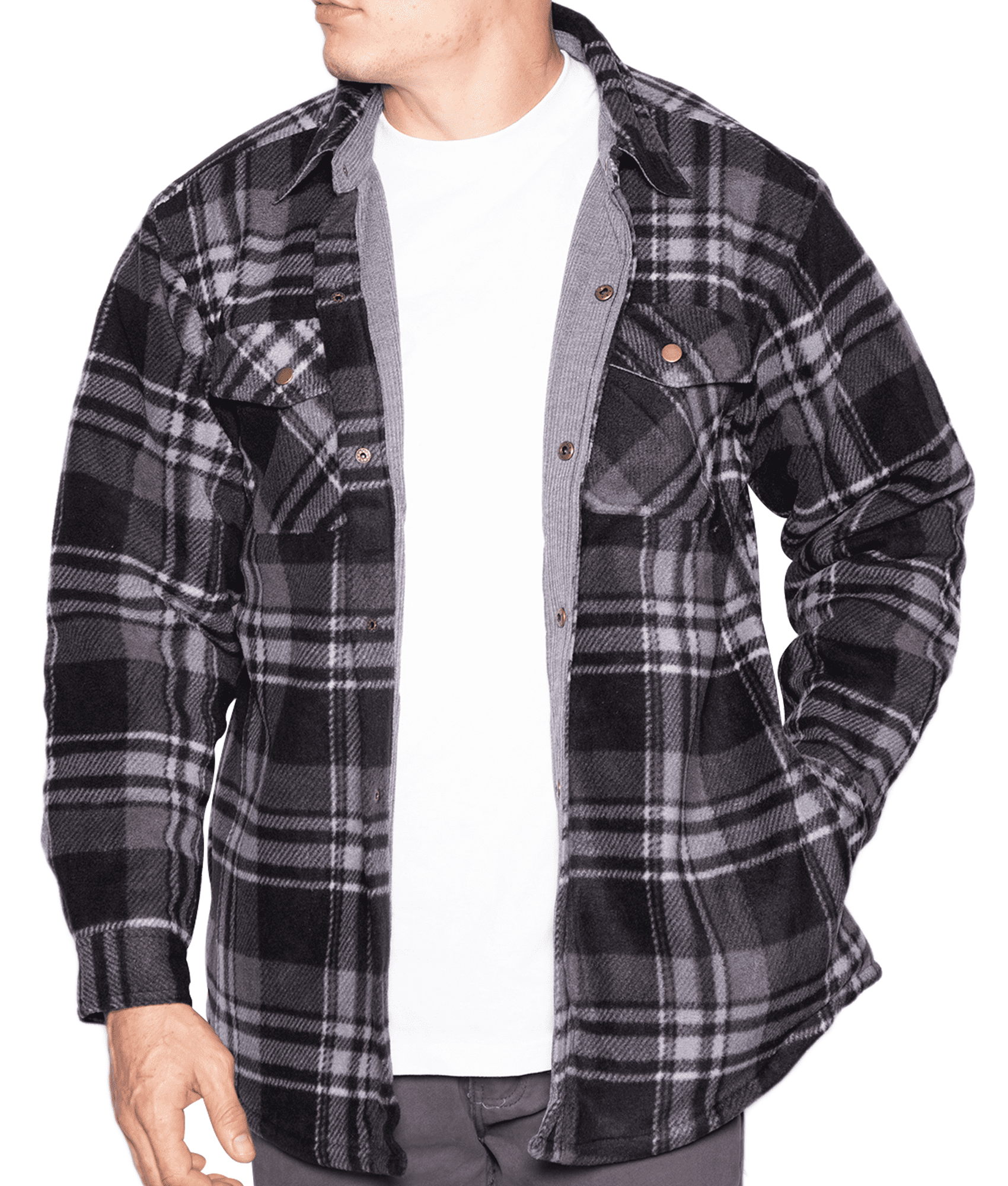 Flannel Shirt Jackets For Men Big And Tall Heavy Quilted Thermal Lined Flannel Shirt Jackets For Men Big And Tall Heavy Quilted Thermal Lined