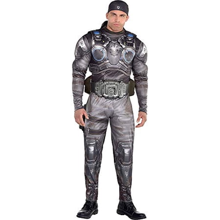 Party City Marcus Fenix Halloween Muscle Costume for Men, Gears of War ...