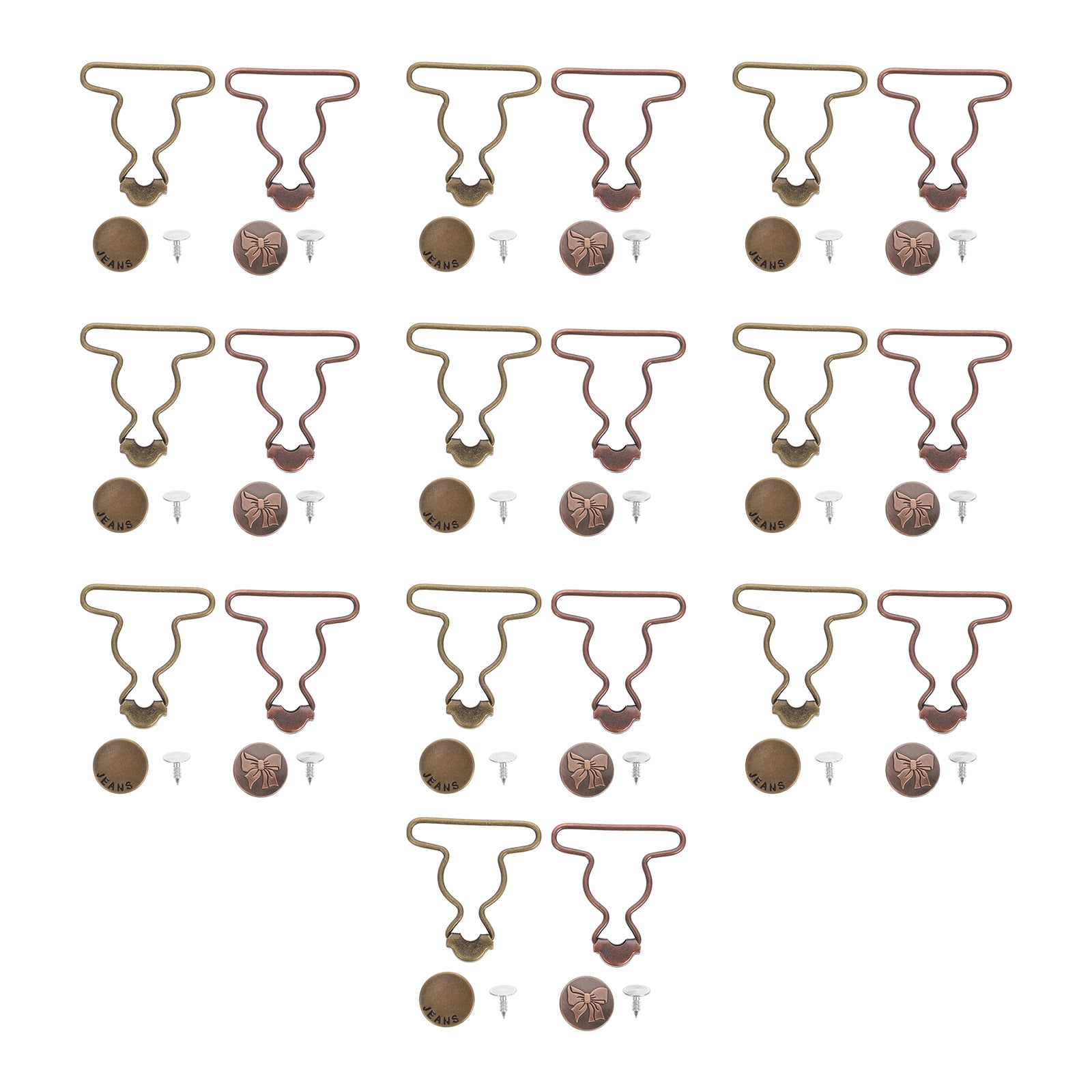 Frcolor Buckles Overalls Overall Suspender Metal Buckle Buttons Slider ...