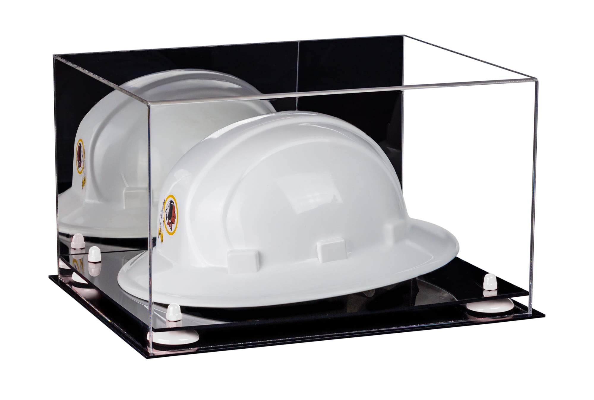 Deluxe Acrylic Large Helmet - Hard Hat Display Case with Mirror and ...