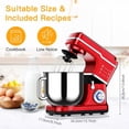 7.5QT Tilt-Head Stand Mixer, 660W Kitchen Mixer with Dough Hook, Flat ...