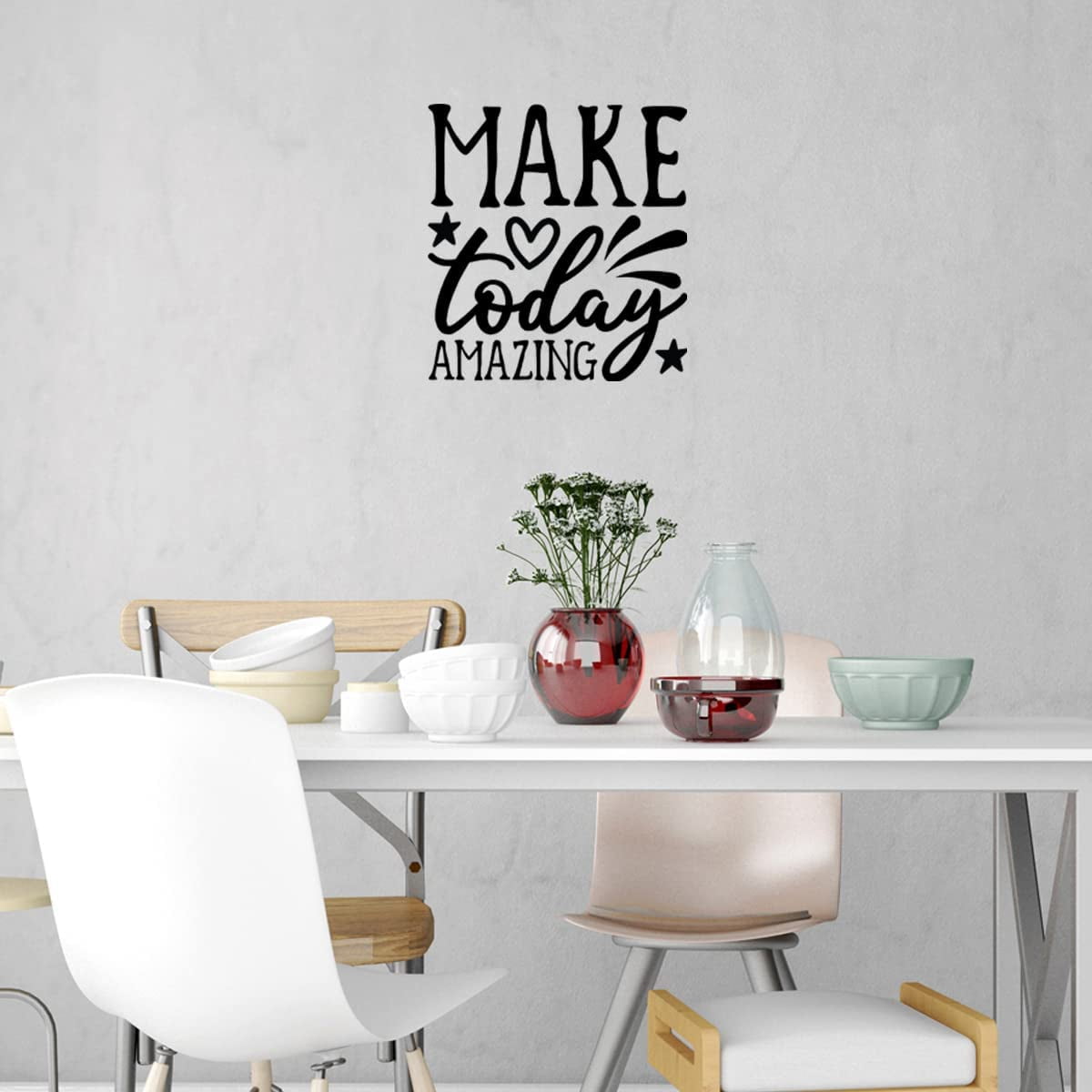 VWAQ Make Today Amazing Inspirational Wall Decal Motivational Home ...