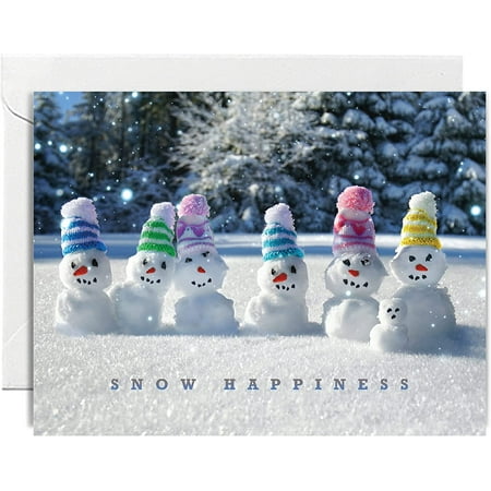 Easykart Christmas Greeting Cards with Envelopes | 24 Cards - Snow ...