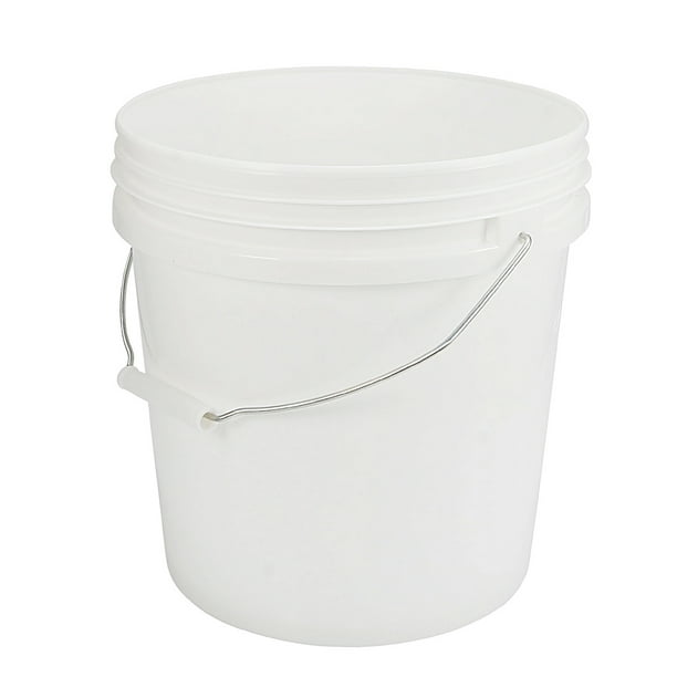 Uxcell Plastic Paint Pail 2.64Gallon/10L Paint Can with Metal Handle ...