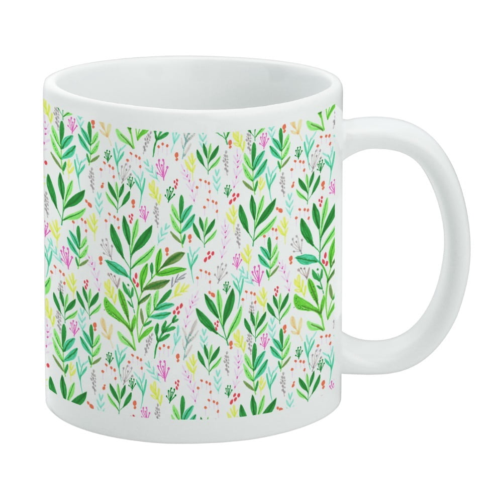 Spunky Foliage White Mug - Walmart.com