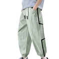 Boys Ice Silk Pants Breathable Summer Casual Trousers Kids Smooth ...