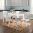 Better Homes & Gardens Bankston Wood Dining Chair, Set of 2, White ...