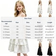 Auroural Size 8-10 Girls Dresses Girls Spaghetti Strap Tiered Ruffle ...
