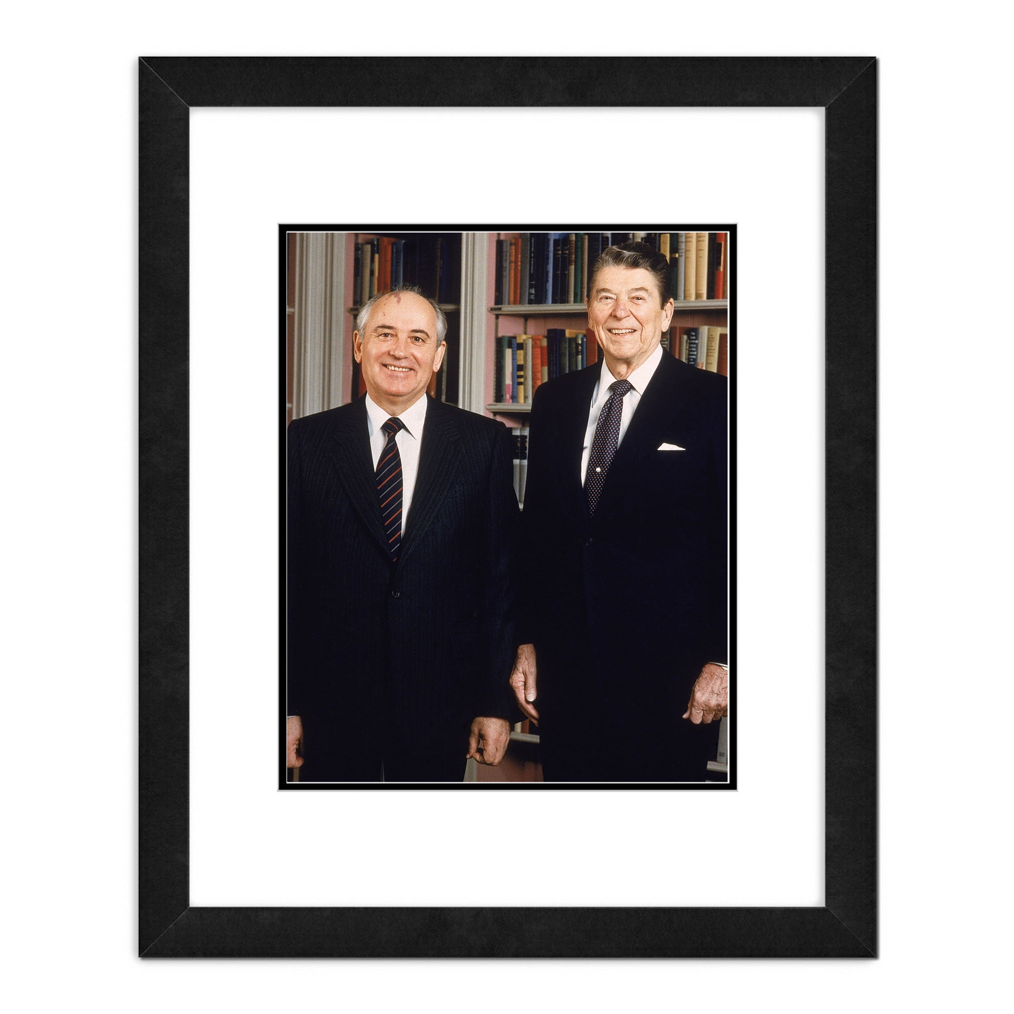 Mikhail Gorbachev & Ronald Reagan in the White House Library, 1987 18 ...