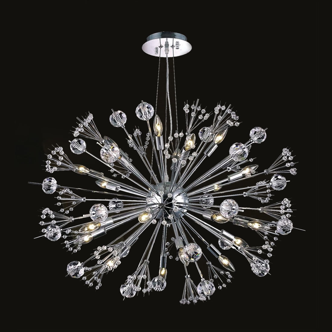 Worldwide Lighting W83111C24 Chandeliers Starburst Indoor Lighting ...