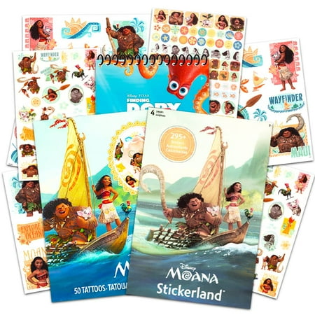 Disney Moana Stickers and Tattoos Party Favors Pack -- Bundle Includes ...