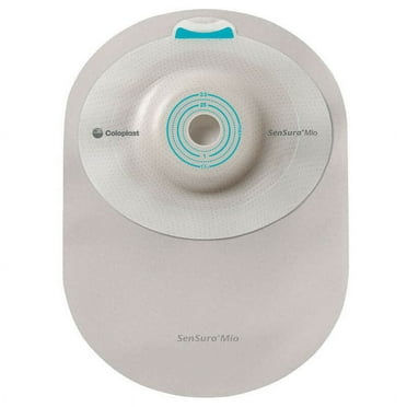 SenSura Mio Convex Ostomy Pouch, One-Piece System, 8.25 Inch Length, Maxi, 1 Inch Stoma, Closed ...