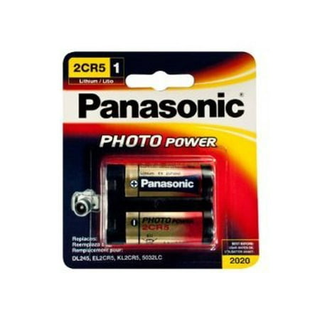 Panasonic 6-Volt Photo Lithium Cylinder Battery (2CR5MPA1B) (2CR-5MPA1B) - Walmart.com