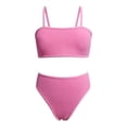 Conairie Two Piece Girls Tankini Sets Solid Tank Top And Bottom Kids ...