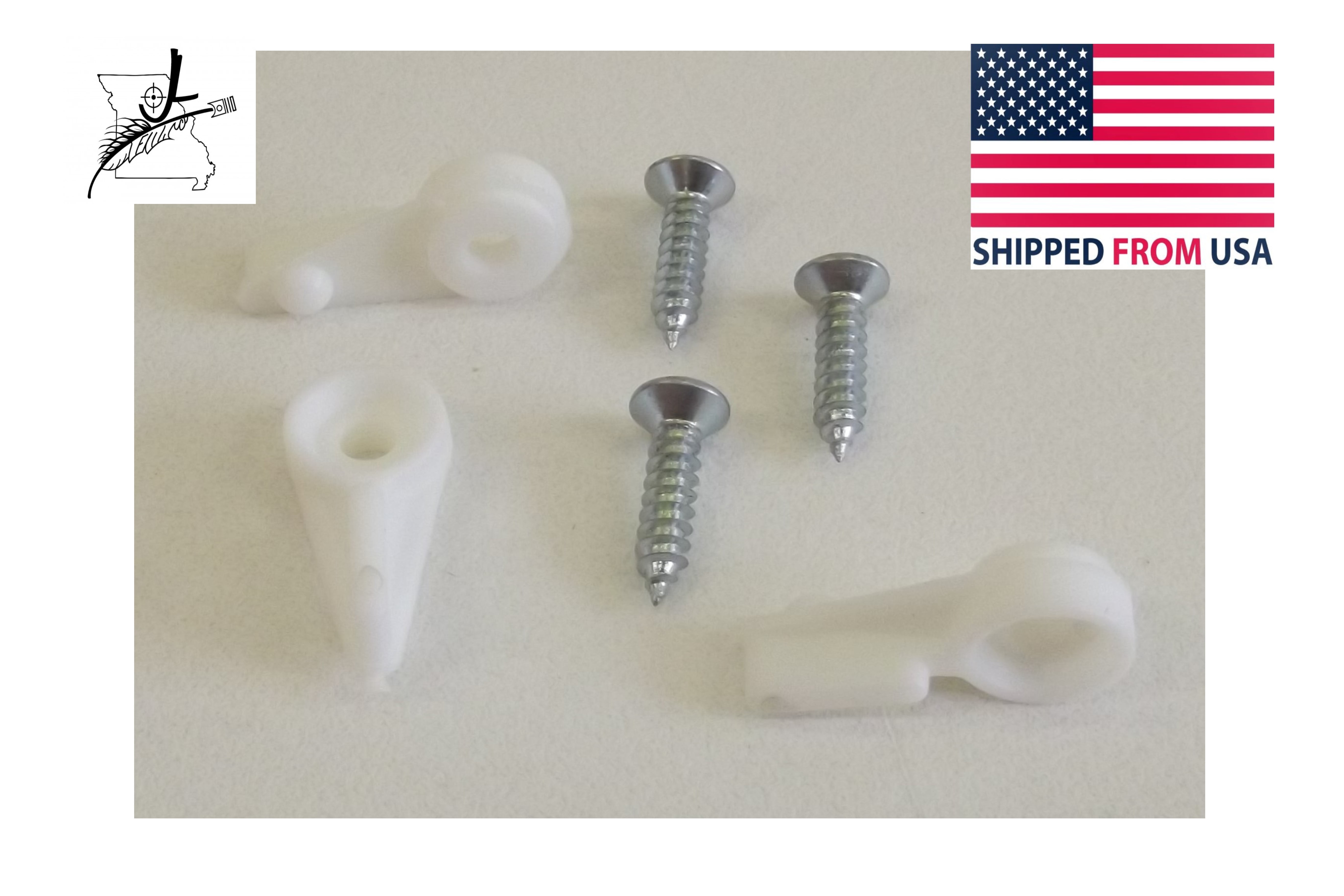 3 Window Screen Storm Clips & Screws Nylon Plastic Sash White Holder ...
