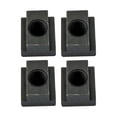 4 Pieces 3/8”-16 Threaded T-Slot Nuts, Black Oxide Finish Hardware ...