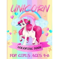 Cute Little Baby Unicorn Coloring Book: For Kids Ages 4-8 (Paperback ...