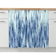 Blue Navy Nostalgia Pencil Touches Cabinet Curtains 11" W x 13" L ...