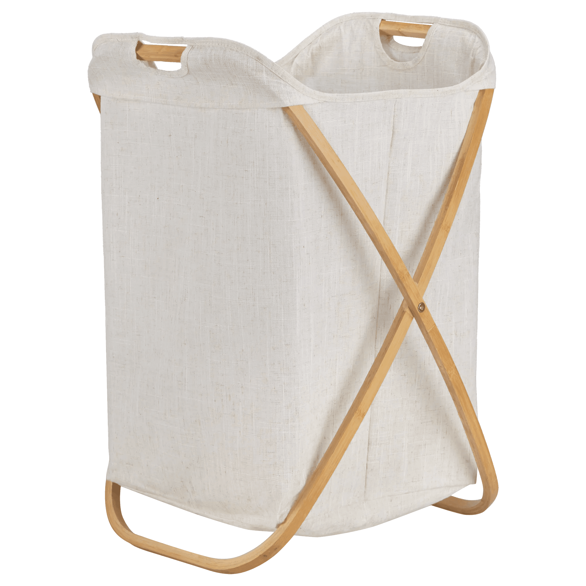 Click here for Bouclair Beige Bamboo Hamper 17.7 X 25.6 In (45 X... prices