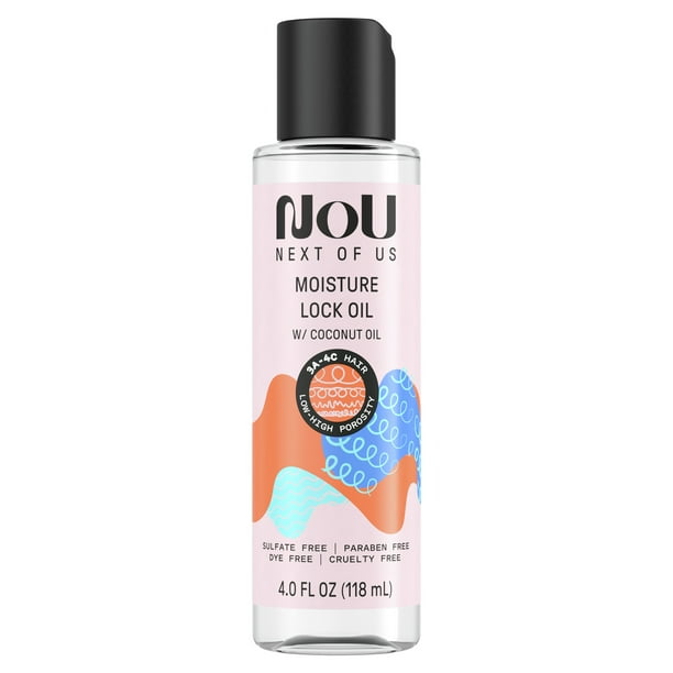 NOU Moisture Lock Oil, For Curly & Coily Hair, 4 fl oz - Walmart.com