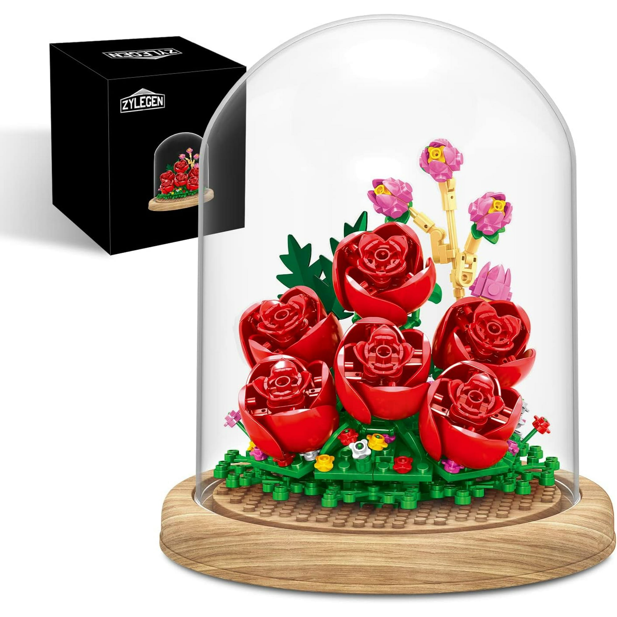 Click here for Kscd 6pcs Rose Flowers Bouquets Building Toy With... prices