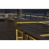 Meilo 16 FT LED Mini Rope Light Low Profile 1/4 diameter Yellow, Plug ...