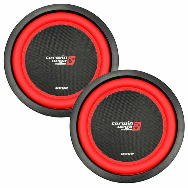 (2) CERWIN VEGA V124Dv2 12" 1300W VEGA SERIES DVC 4-OHM SUBWOOFERS SUB ...