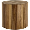 Evolution by Crestview Collection Wood Inspired End Table in Brown ...