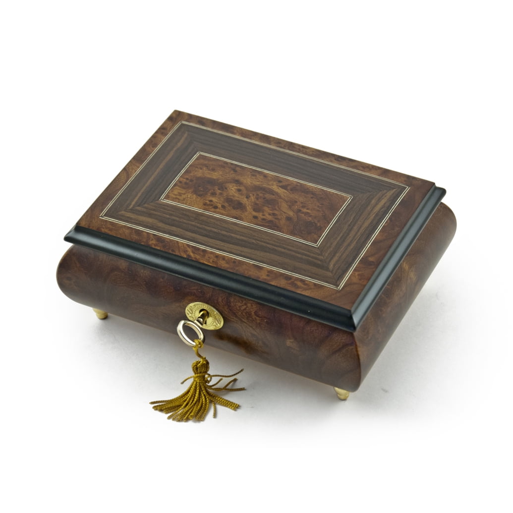 Handcrafted 30 Note Classic Style Music Box with Framed Border Inlay ...